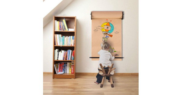 PD-W18 Wall Mounted Kraft Paper Roll Dispenser & Cutter for Rolls up to ...