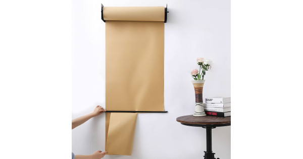 PD-W24 Wall Mounted Kraft Paper Roll Dispenser & Cutter for Rolls up to ...