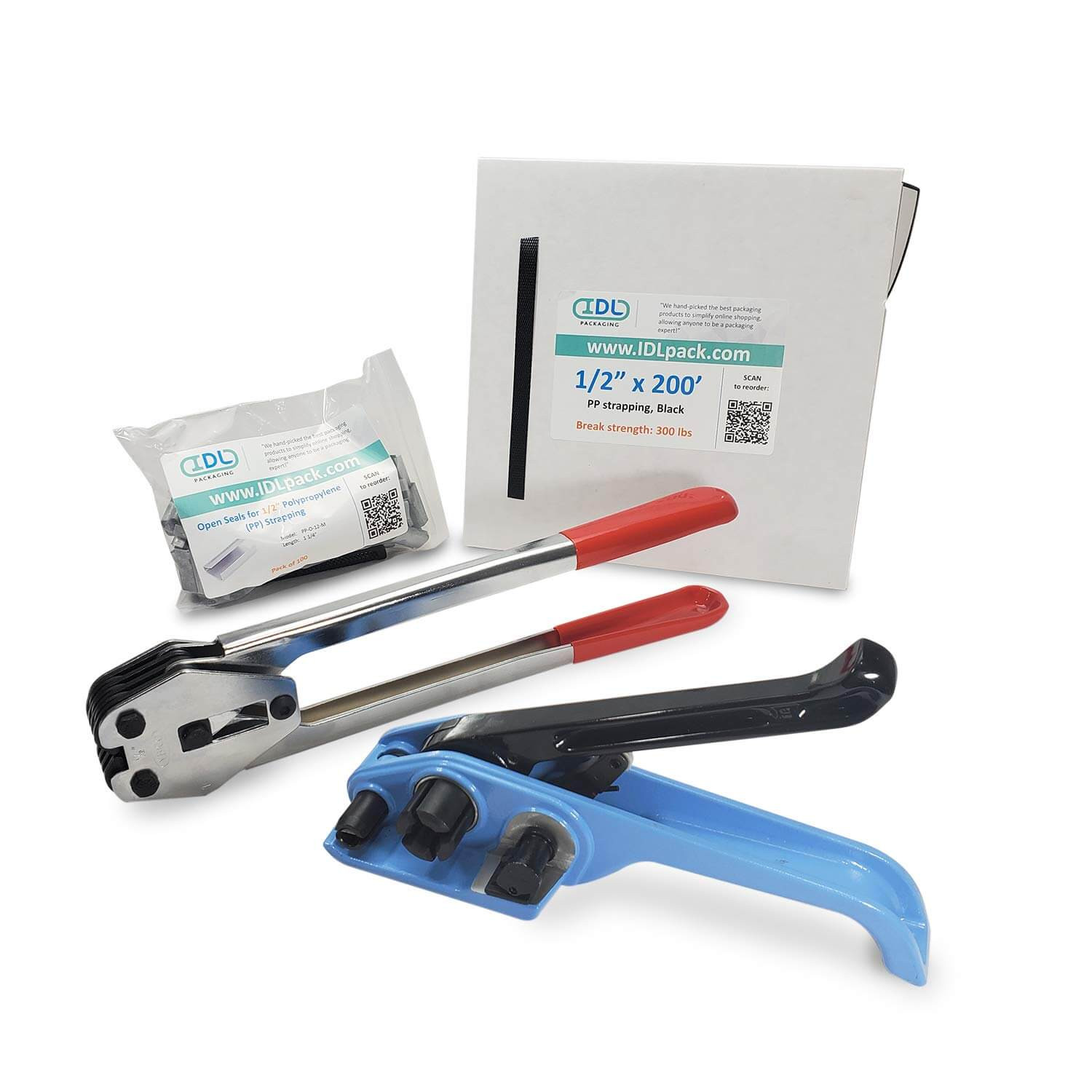 Refills for Portable 1/2" Polypropylene (PP) Strapping Kits, 300 lbs. or 600 lbs. Break Strength ...