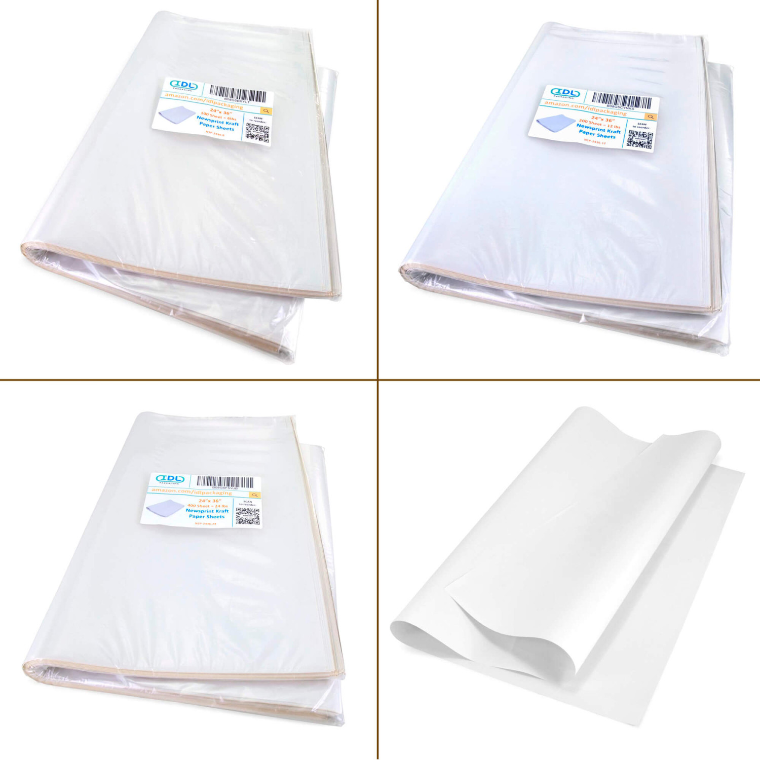 Bulk Packing Sheets Newsprint Packing Paper - 24x36 Inches, 25lb Pack ...