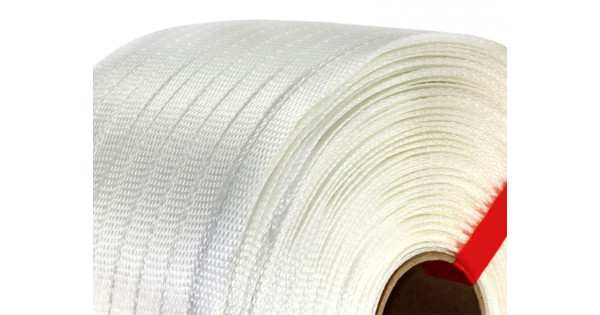 3/4" x 1640' Heavy Duty Woven Cord Strapping Roll, 1830 lbs. Break Strength, 6" x 3" Core buy in ...