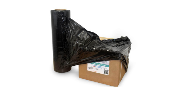 18" x 1500' 80 Gauge Hand Stretch/Shrink Film Roll, Black buy in stock ...